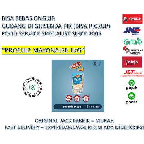 Jual Prochiz Mayo Salad Dressing Mayonaise 1kg / 1 Liter Pouch Refill ...