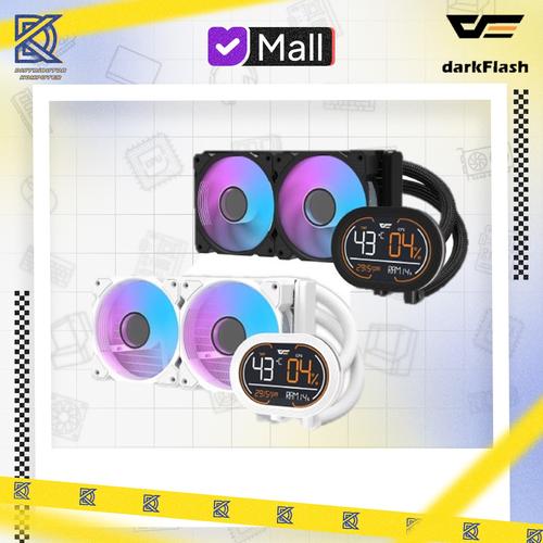 Promo darkFlash WAVE DH240D V1.2 ARGB Liquid CPU Cooler [Support Intel ...