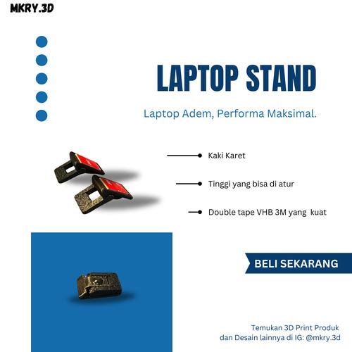 Jual Laptop Stand Mini / Kuat / Durable / Dengan Kaki Karet / Laptop ...