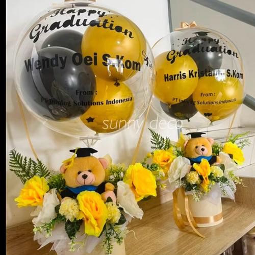 Promo [READY] Buket Bunga Balon Wisuda | Balon Bucket | Buket Wisuda ...