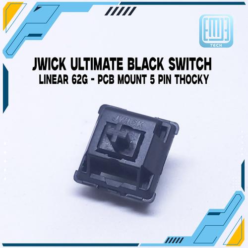 Jual JWK / JWICK Ultimate Black Switch Linear 62g - PCB Mount 5 pin ...