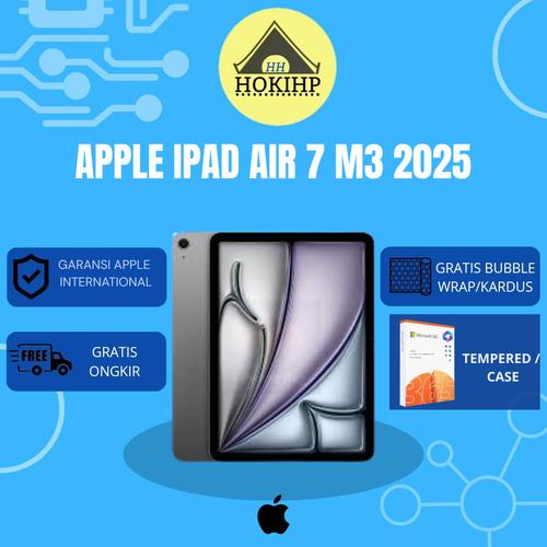 Promo Apple iPad Air 7 M3 Chip 2025 11 Inch 128GB 256GB 512GB 1TB WiFi Only - Purple, 128GB ...