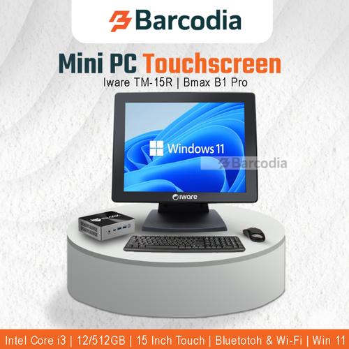 Promo (Fullset) PC Mini Komputer Bmax Windows 11 + Monitor Toucscreen ...