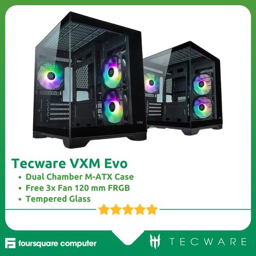 Jual Tecware VXM Evo Dual Chamber PC Casing Micro ATX TG | Case CPU ...