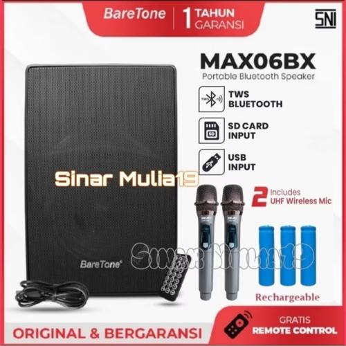 Jual Speaker Portable Active BareTone MAX06BX [ New Model ] Bluetooth ...