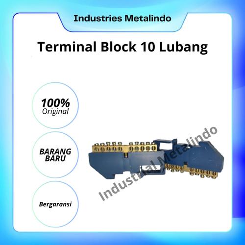 Jual Terminal Block 10 Lubang Tahan Api Plastik Kawat Konektor Terminal ...
