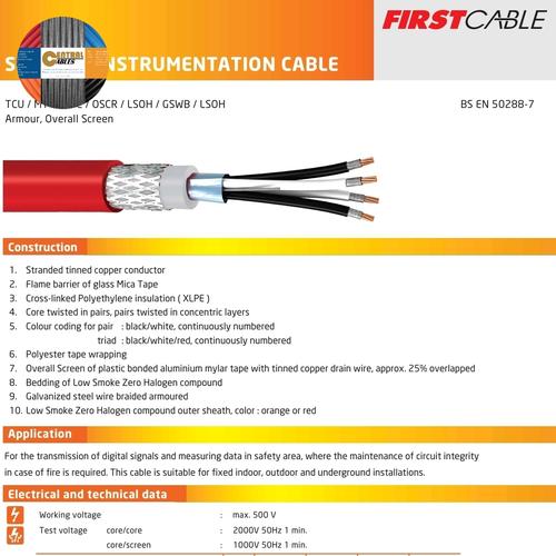Jual FIRE RESISTANT KABEL INSTRUMENT TCU/MT/XLPE/OSCR/LSOH/GSWB/LSOH ...
