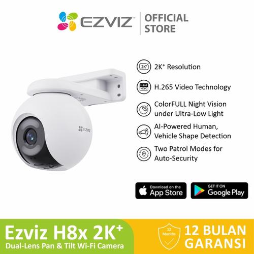 Jual Ezviz H8x 2K⁺ 4MP Pan & Tilt Wi-Fi IP Camera Security CCTV Outdoor ...