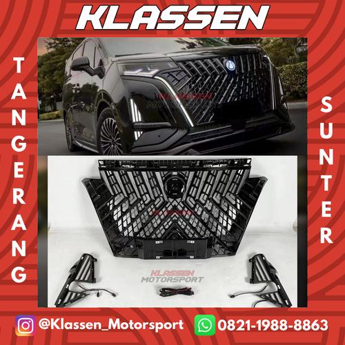 Jual Grille & DRL BYD Denza D9 Wald Style Grill Daytime Running Light ...