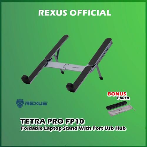 Promo Rexus Tetra Pro FP10 Foldable Laptop Stand With Port Usb Hub Type ...
