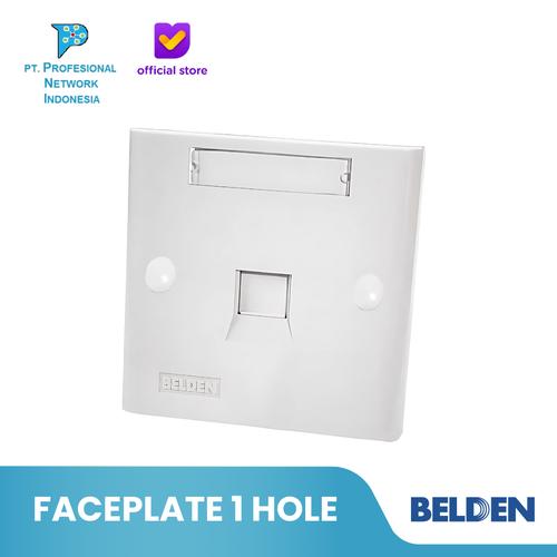 Jual BELDEN Faceplate Single Port / face plate belden - Faceplate Only ...