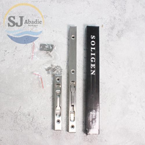 Jual SOLIGEN Grendel Slot Tanam Pintu Stainless Steel 12 18 24 Inch ...
