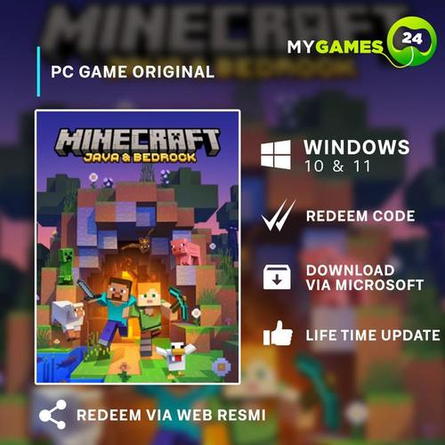 Jual Minecraft Windows 10 Redeem Code Pc Game Original - Master ...