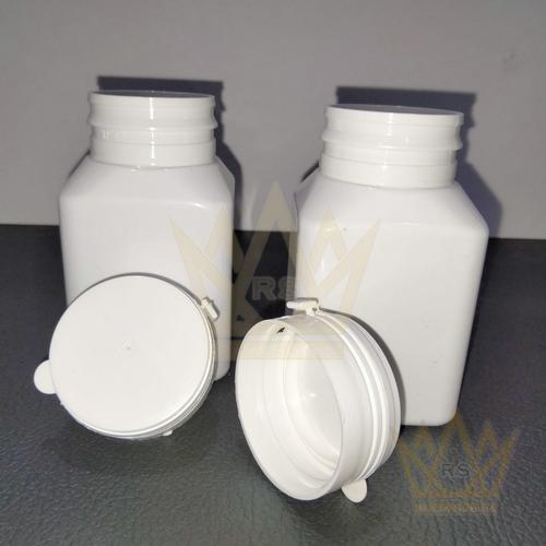 Jual botol PET 60 KAPSUL plastik kotak bulat bening obat 100ml ...