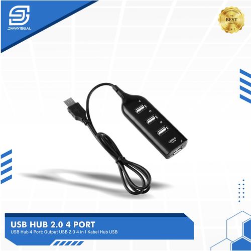 Jual USB HUB 4 PORT kabel USB / 4in1 terminal USB port 2.0 - Kota ...