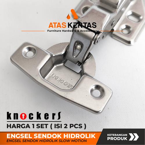 Jual PROMO!! Engsel sendok Knockers slowmotion - Engsel pintu kabinet ...