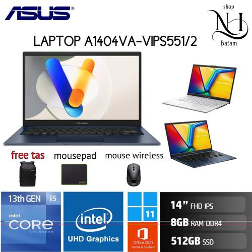 Promo Asus Vivobook 14 A1404VA VIPS551 VIPS552 /Core i5-1335U/8GB/512GB ...