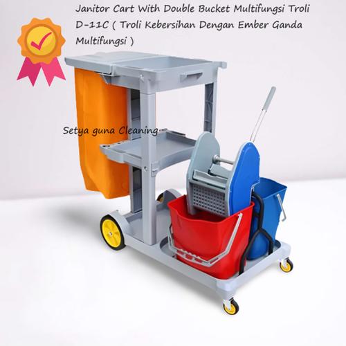 Promo Janitor Cart With Double Bucket Multifungsi Troli D-11C - Jakarta ...