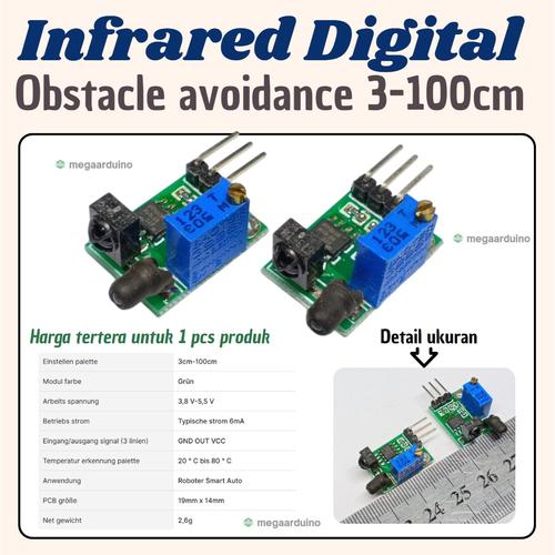 Jual Infrared digital obstacle avoidance sensor 3-100cm - Kota Semarang ...