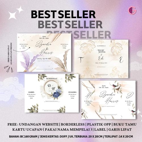 Promo (50 pcs) Undangan Pernikahan / Kartu Undangan / Undangan Akad ...