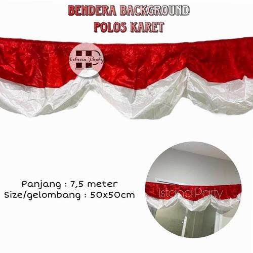 Jual Bendera Background Merah Putih Polos Karet / Bendera HUT RI ...