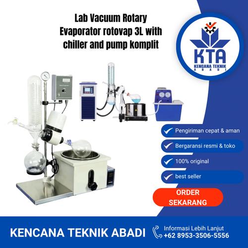 Jual Lab Vacuum Rotary Evaporator rotovap 3L with chiller and pump ...