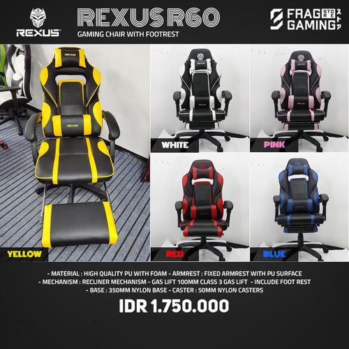 Jual Rexus RGC R60 / R 60 / R-60 Gaming Chair - Kursi Gaming / Kantor ...