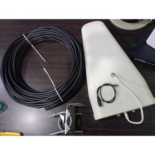 Jual Antena Outdoor Log Periodik LPDA 4G LTE + Kabel coaxial 30 Meter ...