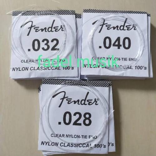 Jual BARUU.. Senar gitar fender eceran nilon, no 123 - Putih, 028 ...