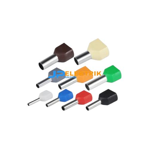 Jual Skun Ferrules 0.75mm Biru TE 7508 Twin End Skun Kabel Ferrules ...