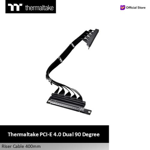 Promo Thermaltake PCI-E 4.0 Dual 90 Degree Riser Cable 400mm Cicil 0% ...