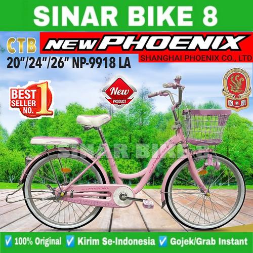 Jual Sepeda Mini Keranjang Dewasa PHOENIX New NP 9918 LA Ukuran 20 24 ...