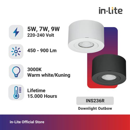 Jual in-Lite Lampu Downlight Outbow INS236R 5W 7W 9W / INLITE DOWNLIGHT ...