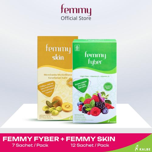 Promo Femmy Fyber Minuman Dieta Fiber + Femmy Skin Minuman Collagen ...