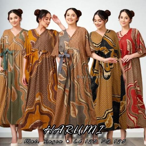 Jual Semerbak Longdress Midi Kimono Harumi Ld 120 Rempel Batik Klasik ...