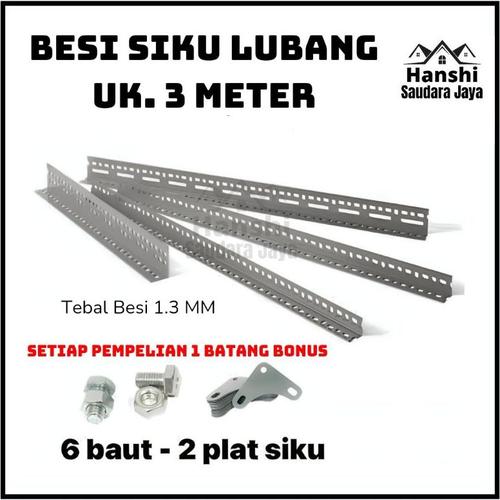 Jual PROMO!!! [Isi 10 Pcs] Besi Siku / Rak Siku / Siku Lubang Besi ...