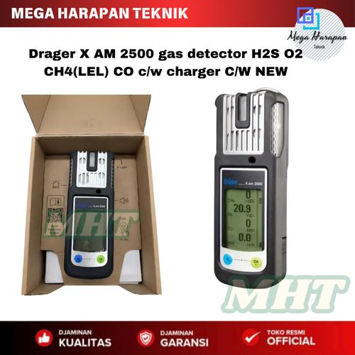 Jual Drager X AM 2500 gas detector H2S O2 CH4(LEL) CO c/w charger C/W ...