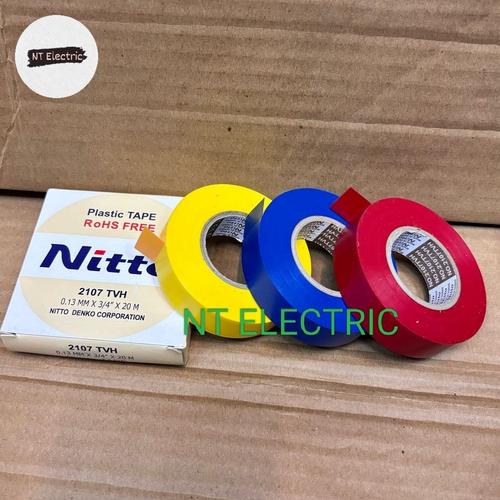 Jual Isolasi kabel listrik Tape Listrik Nito Nitto Merah Kuning Biru ...