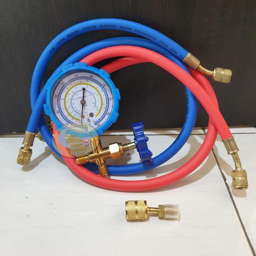 Jual Paket single manifold + 2 selang,untuk pengisian freon r22,r410 ...