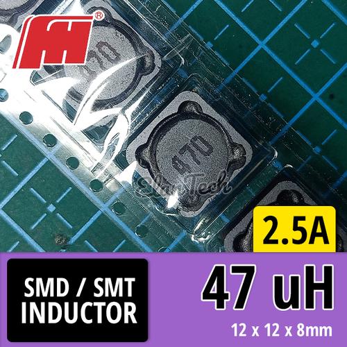 Jual Induktor SMD 47uH 2.5A 470 MS127 12x12x7mm SMT Fenghua FH Power ...