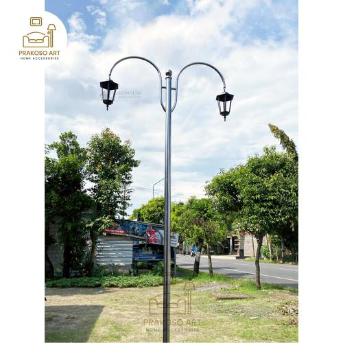 Jual Tiang Lampu Jalan Tiang Outdoor Tiang Lampu Hias 2 Cabang ...