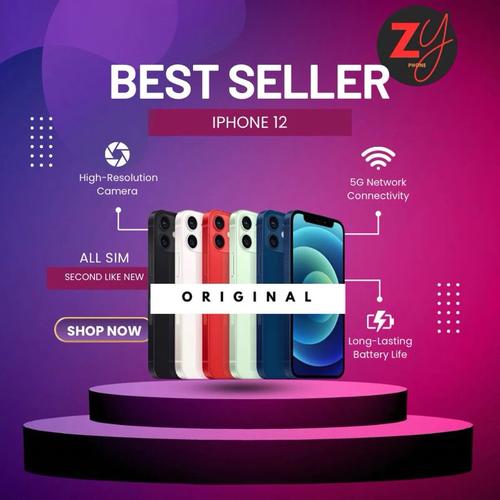 Jual iPhone 12 64GB/128GB/256GB BEKAS SECOND ORIGINAL 100% | MULUS NORMAL - Hijau, Iphone 12 ...