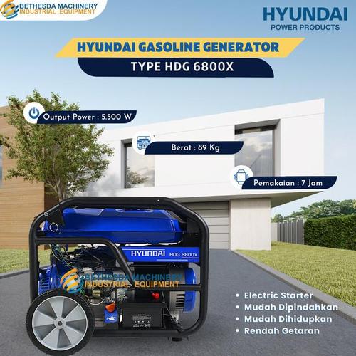 Jual Genset Generator Mini Hyundai Hdg 6800X Silent Portable 5500 Watt ...