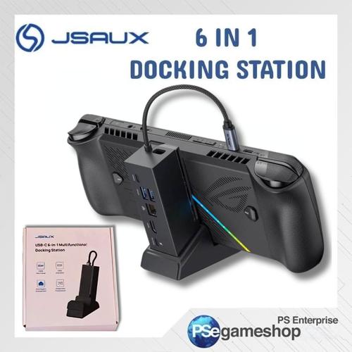 Promo JSAUX 6 in 1 Steam Deck Docking Station USB C Dock for Steam Deck Ipad - Horizontal Cicil ...