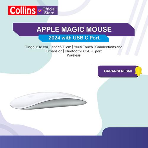 Promo APPLE Magic Mouse 2024 with USB C Port - Garansi Resmi Apple ...