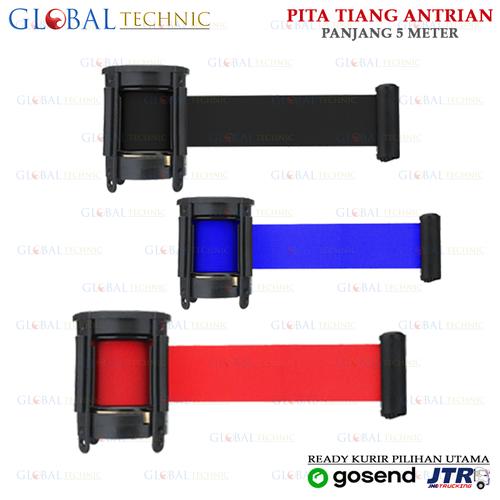 Jual Queue Ribbon 5M Kepala Tiang Antrian / Pita Roll Tiang Antrian ...