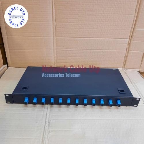 Jual OTB Rack 12 Core SC UPC + Adapter Only / OTB Rack Hitam + Adapter ...
