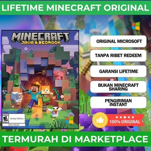 Jual MINECRAFT JAVA & BEDROCK ORIGINAL PC MICROSOFT GAME 100% LEBIH ...