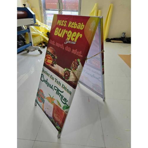 Jual STAND BANNER SEGI TIGA UKURAN - STANDING BANNER BESI HOLLOW ...