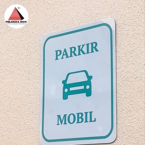 Jual akrilik display papan nama sign board parkir mobil motor rambu ...